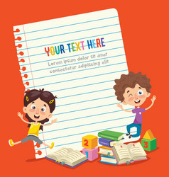 Paper template design Royalty Free Vector Image