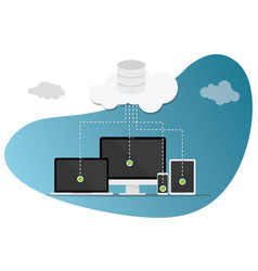 Ict information and communication technology Vector Image