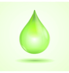 Green drop Royalty Free Vector Image - VectorStock