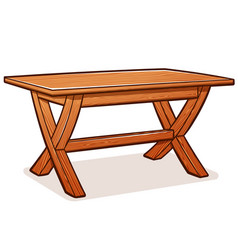Rustic wooden table Royalty Free Vector Image - VectorStock