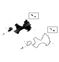 Tainan city administrative divisions taiwan Vector Image