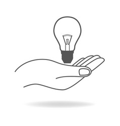 Cartoon light bulb Royalty Free Vector Image - VectorStock