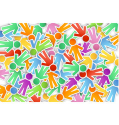 Men paper targets Royalty Free Vector Image - VectorStock