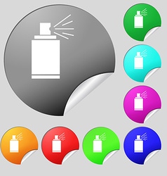 Graffiti spray can sign icon aerosol paint symbol Vector Image