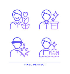 Everyday schedule and routine gradient linear Vector Image