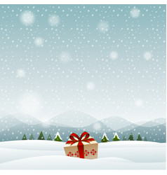 Christmas landscape Royalty Free Vector Image - VectorStock