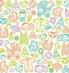 Very cute boy on ringball Royalty Free Vector Image