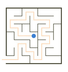 Simple maze Royalty Free Vector Image - VectorStock