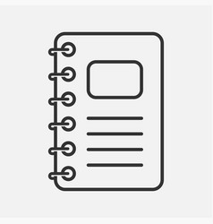 Open spiral lined notebook Royalty Free Vector Image