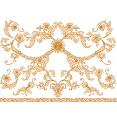 Seamless pattern background in baroque Royalty Free Vector