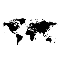 World map with callout blank infographic Vector Image