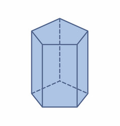 Pentagonal prism Royalty Free Vector Image - VectorStock
