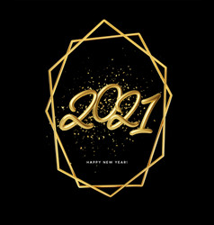 Word gold 3d calligraphic lettering realistic Vector Image