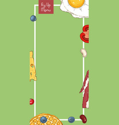 Italian flag menu template Royalty Free Vector Image