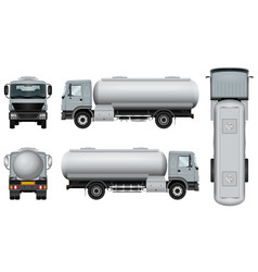 Tanker truck mock-up Royalty Free Vector Image