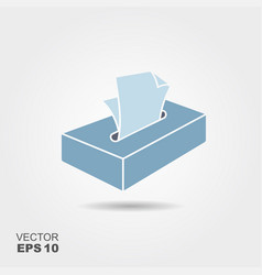 Tissue paper cartoon Royalty Free Vector Image