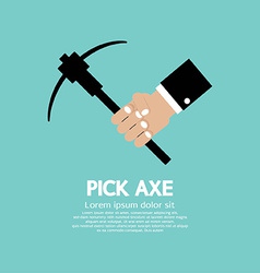 One axe pick Royalty Free Vector Image - VectorStock