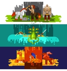 Mythical creatures set Royalty Free Vector Image