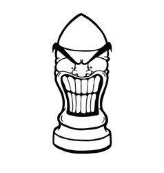 Angry funny bullet Royalty Free Vector Image - VectorStock