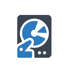 System disk icon simple car kit Royalty Free Vector Image