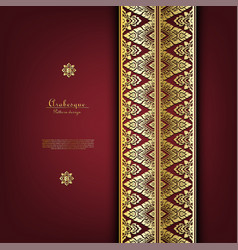Maroon and gold background Royalty Free Vector Image