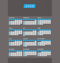 2021 year calendar vertical design Royalty Free Vector Image