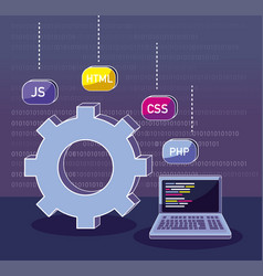Program coding concept Royalty Free Vector Image