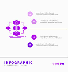 Algorithm design method model process flat icon Vector Image