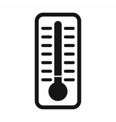 Thermometer temperature scale icon Royalty Free Vector Image