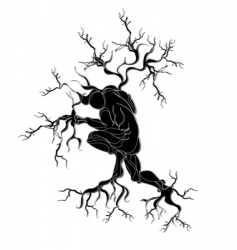 Man with roots Royalty Free Vector Image - VectorStock