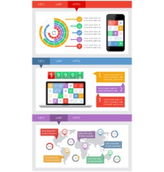 Infographics and web elements Royalty Free Vector Image