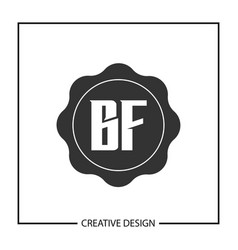 Initial letter bf logo template design Royalty Free Vector