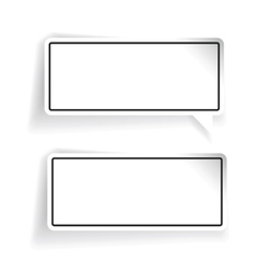 Empty sticker label set Royalty Free Vector Image