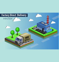 Factory direct delivery Royalty Free Vector Image