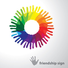 Sign of friendship Royalty Free Vector Image - VectorStock