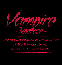 Graffiti font 3d - hand written - alphabet Vector Image