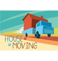 Family moving home concept Royalty Free Vector Image