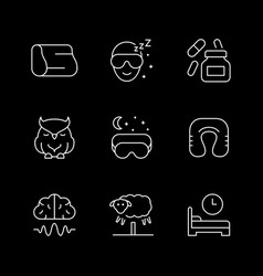 Healthy sleep poster Royalty Free Vector Image