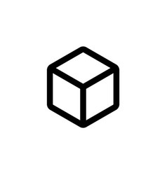 Cube graphic design template isolated Royalty Free Vector