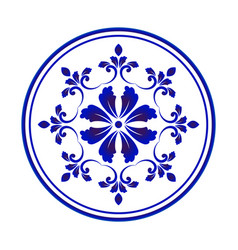 Flower round design Royalty Free Vector Image - VectorStock