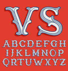 K letter logo in classic sport team style Vector Image