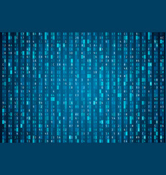 Polygonal lock on binary code background Vector Image