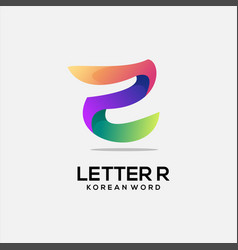 8-bit pixel korean alphabet modern stylish fonts Vector Image