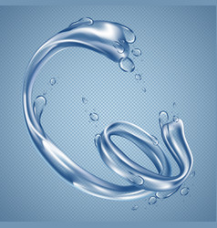 Water stream effect in form of round circles Vector Image