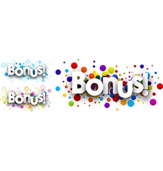 Bonus paper background Royalty Free Vector Image