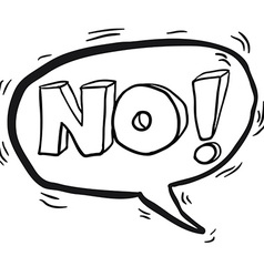 Freehand drawn cartoon cloud speech bubble Vector Image
