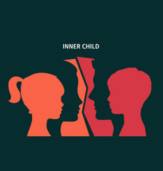 Concept inner child Royalty Free Vector Image - VectorStock