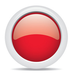 Home page icon square red 3d icon with chrome Vector Image