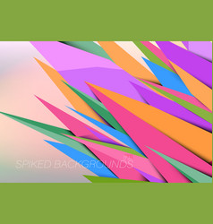 Spikes colors Royalty Free Vector Image - VectorStock