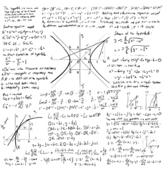 Mathematics background with formulas Royalty Free Vector